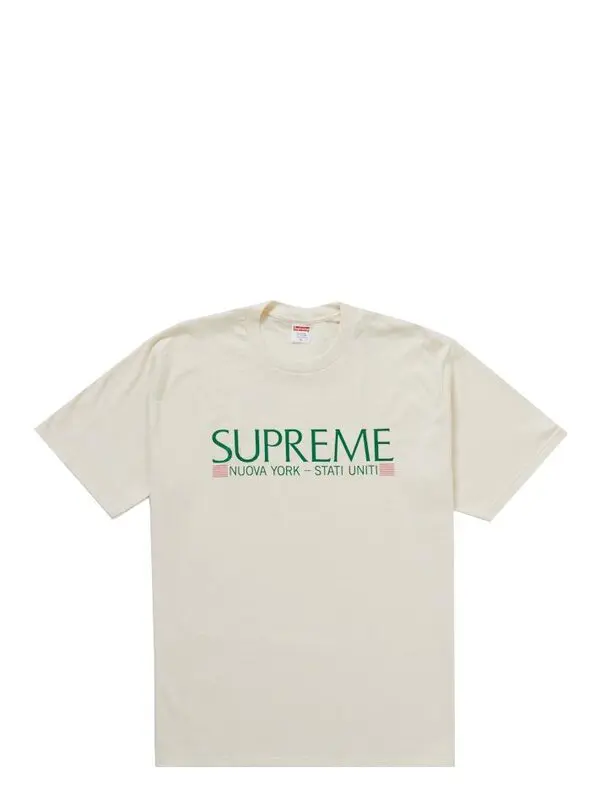 Supreme Nuova York Tee Shirt - Natural
