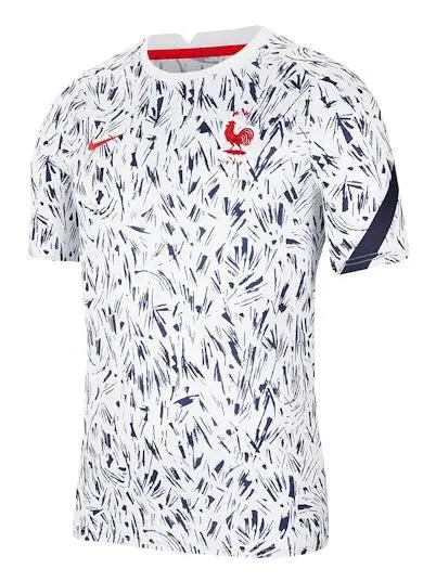 Nike Fff Short Sleeve Soccer Jersey - White/blackened Blue/university Red
