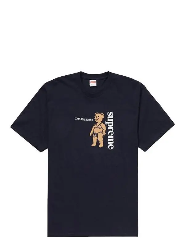 Supreme Not Sorry Tee Shirt - Navy Blue