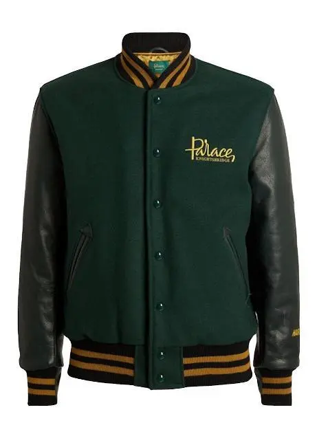 PALACE X Harrods Golden Bear Varsity Jacket - Green
