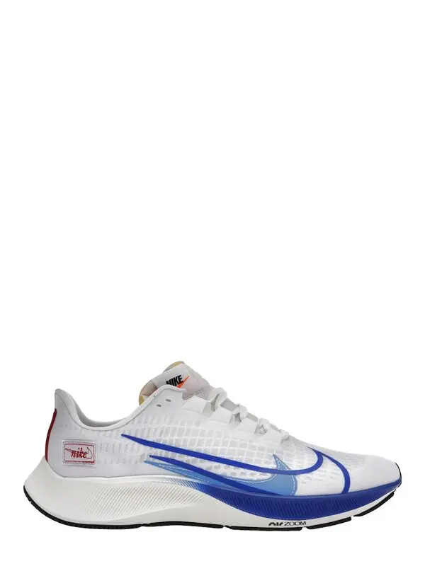 Nike Air Zoom 37 Premium Ribbon Sports Sneakers - White/blue/red