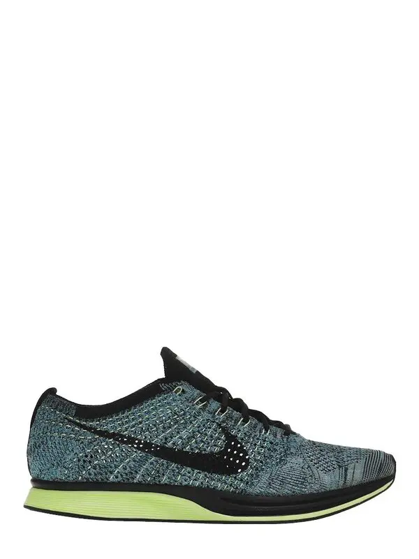 Nike Flyknit Racer Sneakers - Blue Lagoon/polarized Blue/ghost Green