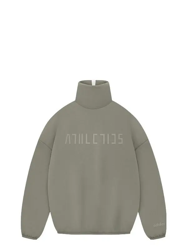 Fear Of God Athletics Suede Fleece Mock Neck - Clay