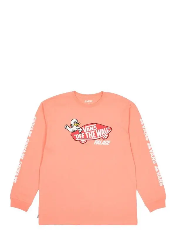 PALACE X Vans Duck Out Longsleeve - Fusion Coral