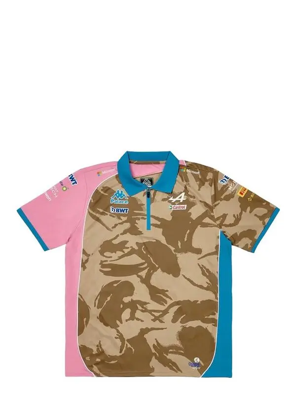 PALACE X Kappa For Alpine Tech Polo Shirt - Desert Camo
