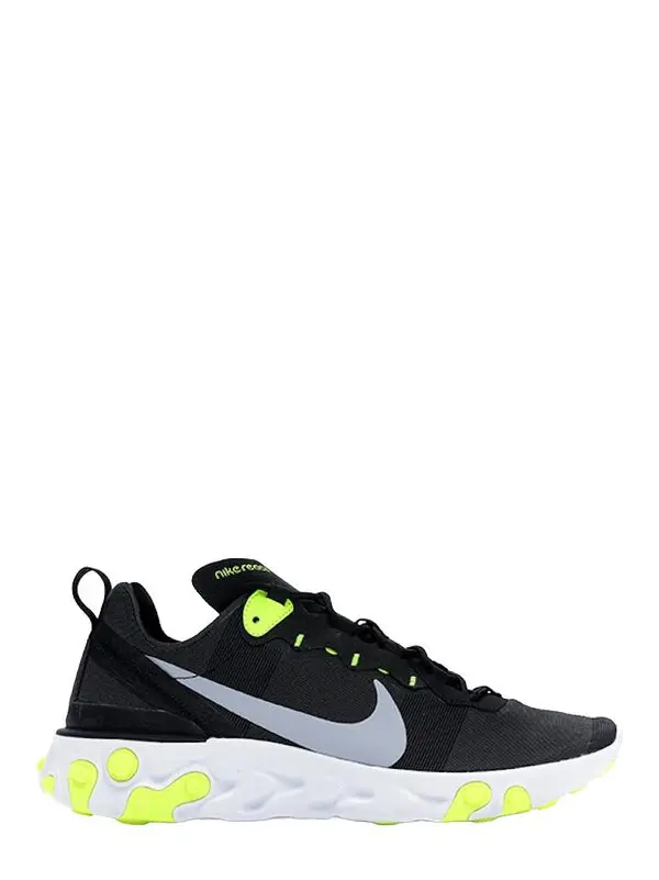 Nike React Element 55 Sneakers - Black/wolf Grey/volt