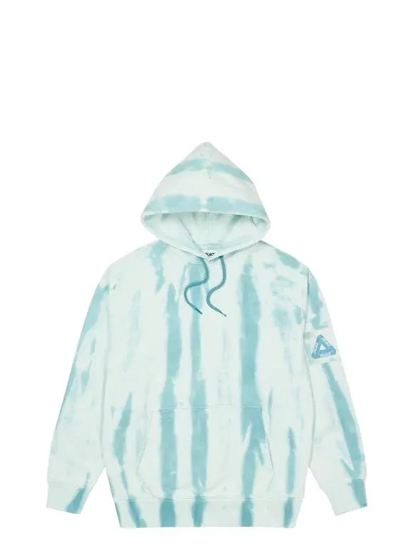 PALACE Zebra Tie Dye Hood - Teal
