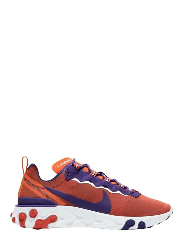 Nike React Element 55 Sneakers - University Orange/white/new Orchid