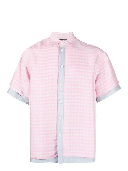 Jacquemus La Chemise Melancia Shirt - Pink Checks