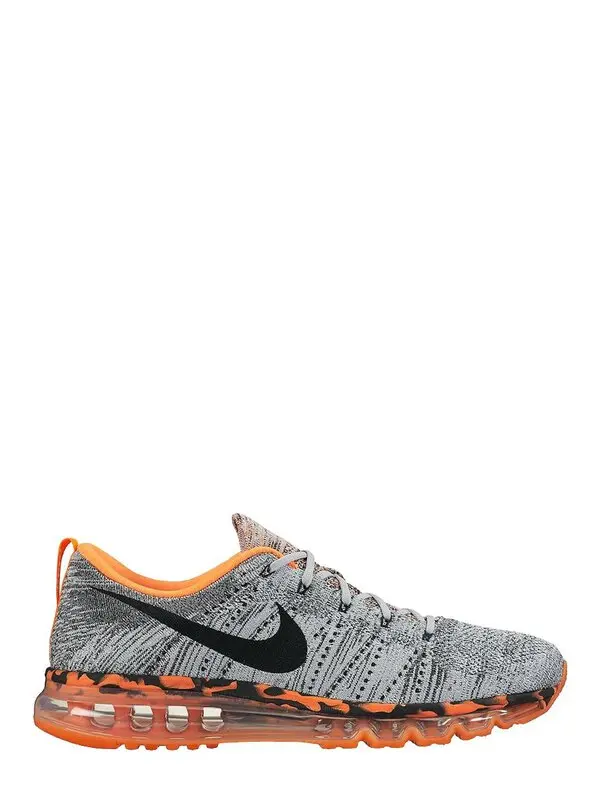 Nike Flyknit Max Sneakers - Wolf Grey/black/total Orange