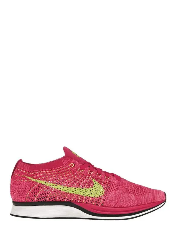Nike Flyknit Racer - Fireberry/pink Flash/volt