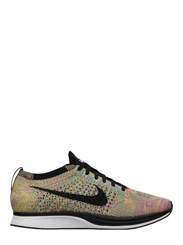 Nike Flyknit Racer Sneakers - Dark Grey/black/blue Glow