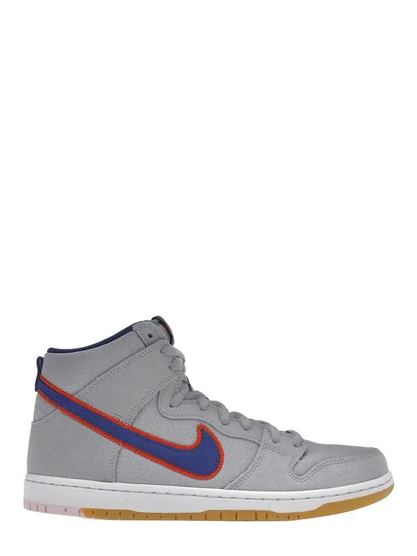 Nike Dunk High New York Mets Sneakers - Cloud Grey/rush Blue/team Orange