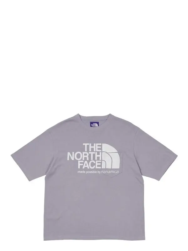 PALACE X The North Face Label H/s Logo T-shirt - Purple