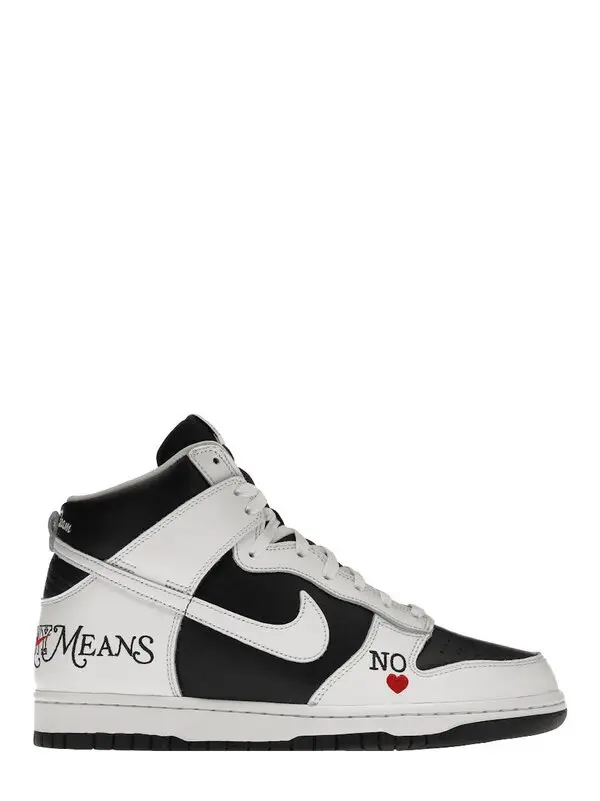 Nike Sb Dunk High Supreme Any Means - Black/white/varsity Red