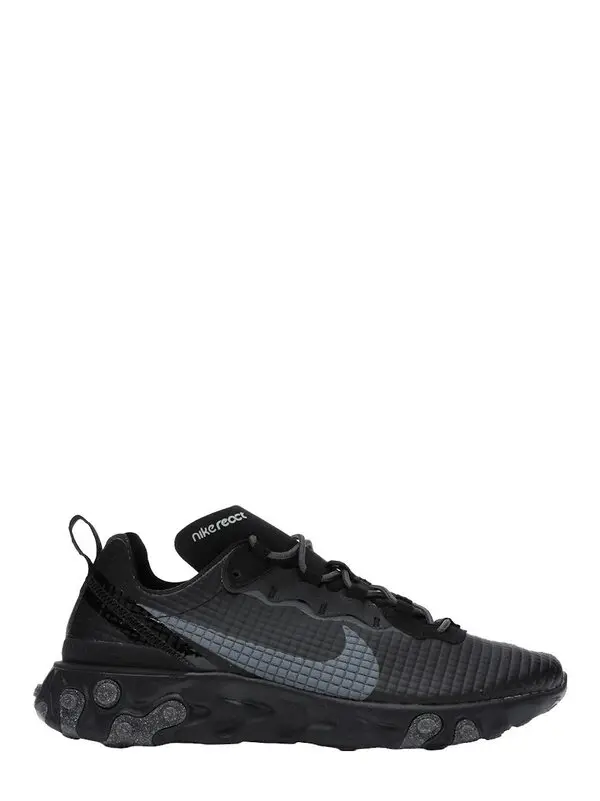 Nike React Element 55 Grid Sneakers - Black/anthracite/dark Grey