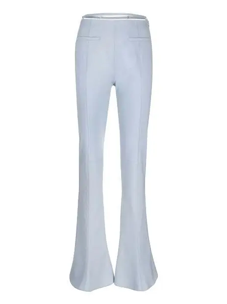 Jacquemus Wool-blend Flared Trousers - Blue
