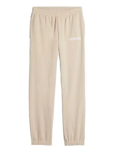 Jacquemus Le Jogging Logo Prined Track Pants - Light Beige