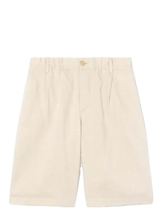 Jacquemus Le Short Gelati Pleated Shorts - Beige