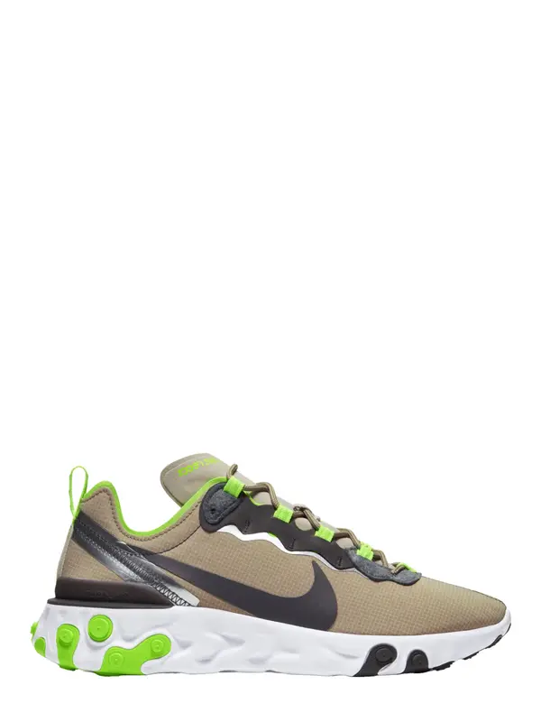 Nike React Element 55in Sneakers - Khaki/lime Green