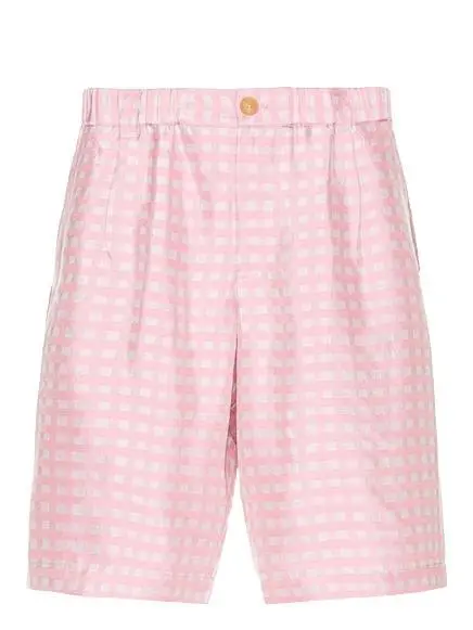 Jacquemus Le Short Gelati Shorts - Pink Checks