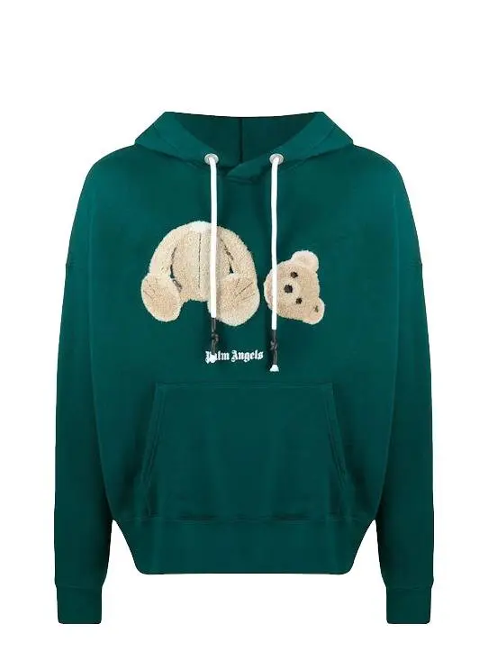 Palm Angels Bear Relaxed Fit Sweatshirt - Dark Green