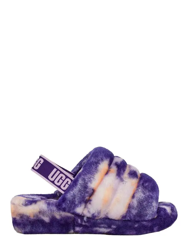 UGG Fluff Yeah Slide Marble - Violet Night/white