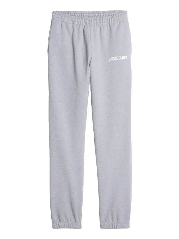 Jacquemus Le Jogging Logo Prined Track Pants - Grey