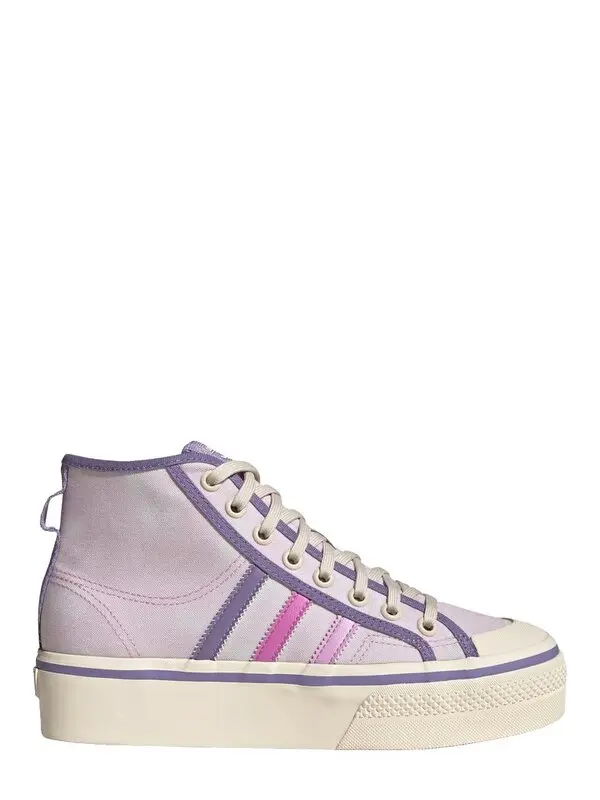 Adidas Nizza Platform Mid Sneakers - Almost Pink/pulse Lilac/wonder White