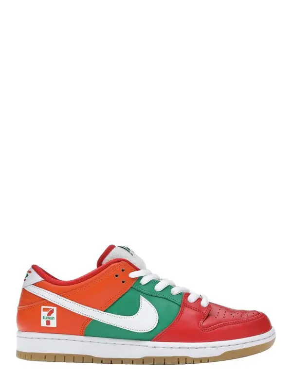 Nike Sb Dunk Low 7eleven Sneakers - Chile Red/white/safety Orange