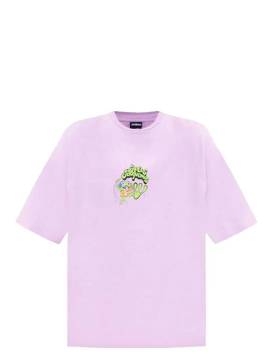 Jacquemus Le T-shirt Grenouille Frog Print T-shirt - Lilac