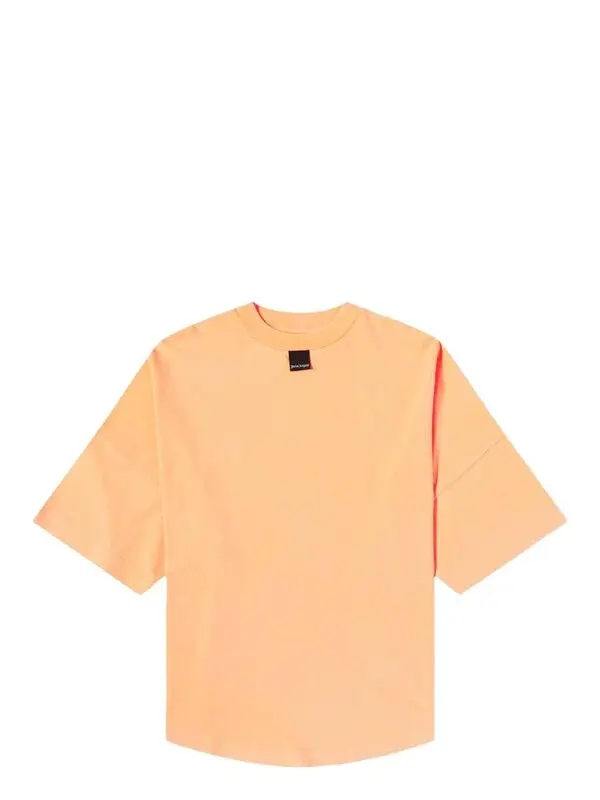Palm Angels Blurred Logo Oversized T-shirt - Orange Fluo Black