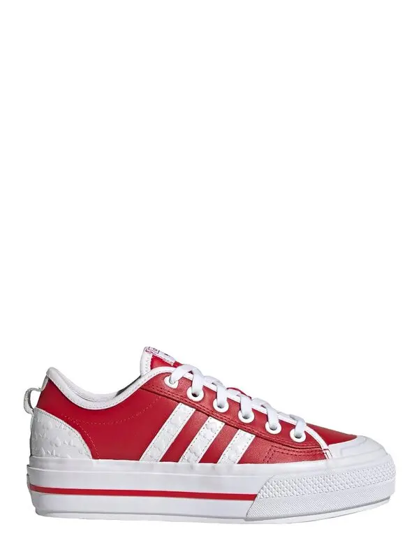 Adidas Nizza Rf Platform Sneakers - Scarelet Red/cloud White/core Black