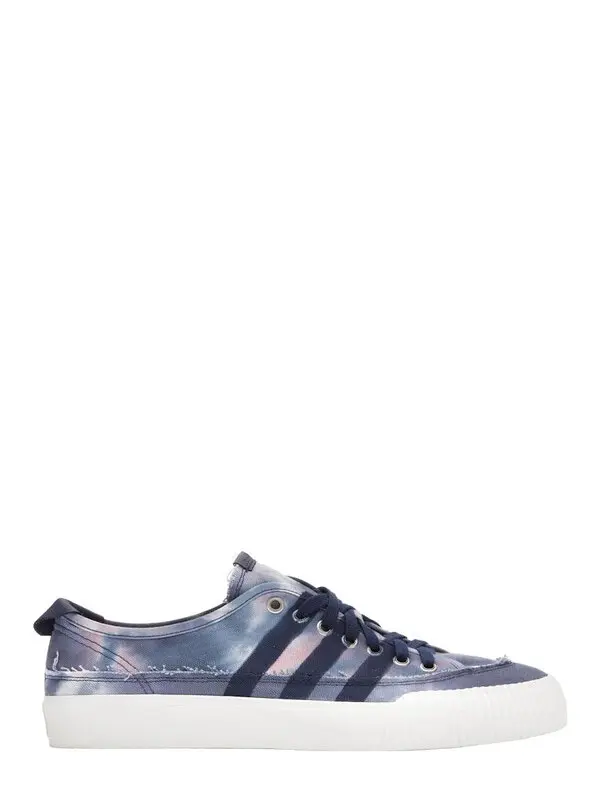 Adidas Nizza Low Consortium Donald Glover Tiedye Sneakers - Indigo Tie Dye
