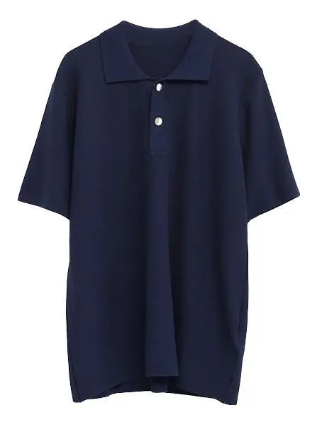 Jacquemus Le Polo Shirt Maille - 390 Dark Navy Blue