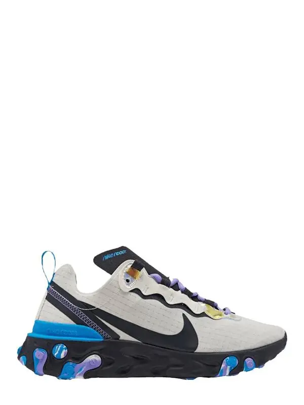 Nike React Element 55 Sneakers - Off Noir/blue Hero/amethyst Tint