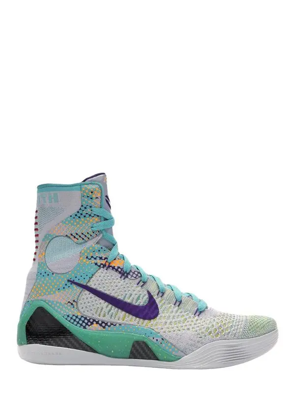 Nike Kobe Elite High-top Sneakers - Wolf Grey/court Purple/turquoise