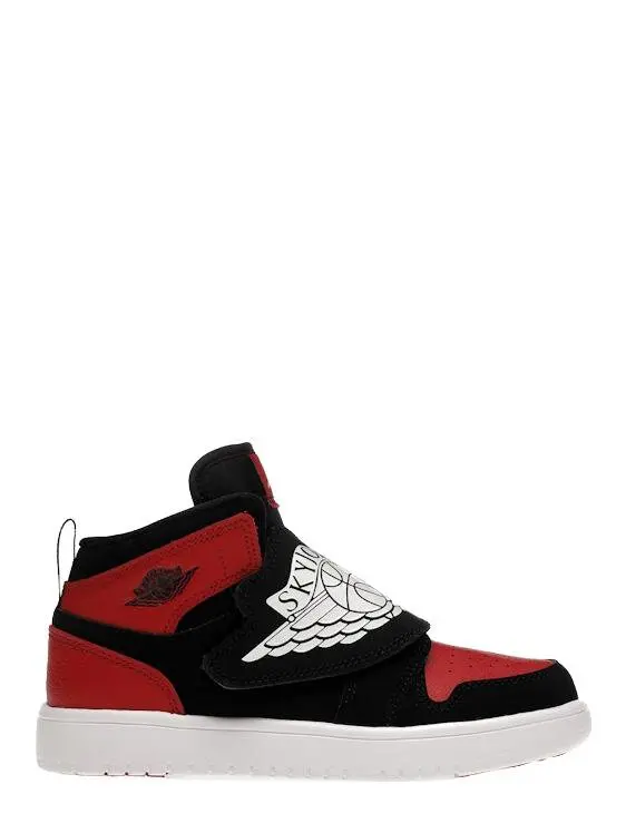 JORDAN Sky 1 Bred High-top Sneakers - Black/white/gym Red