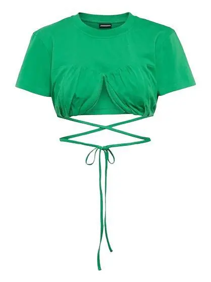 Jacquemus Le T-shirt Baci Top - Green
