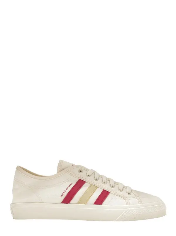 Adidas Nizza Lo Wales Bonner Sneakers - Cream White/scarelet Red/dark Brown