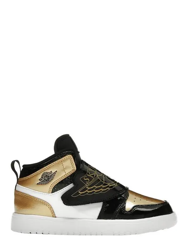 JORDAN Sky 1 Mid - Black/metallic Gold/white