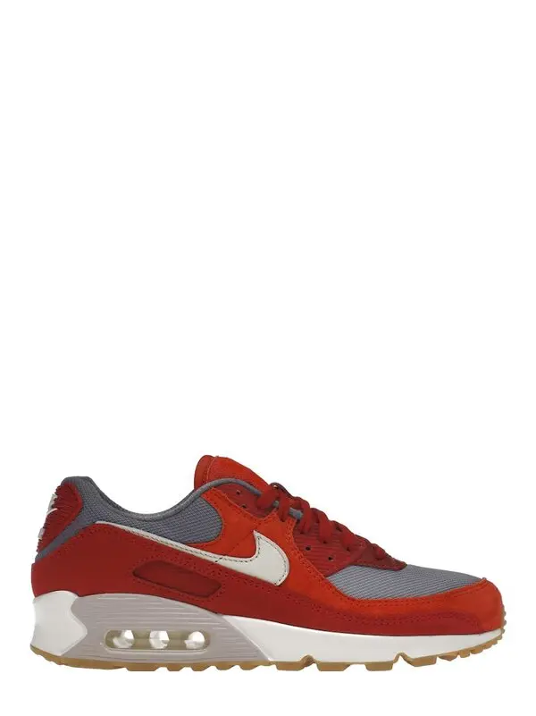 Nike Air Max 90 Premium Sneakers - Gym Red/habanero Red/smoke Grey