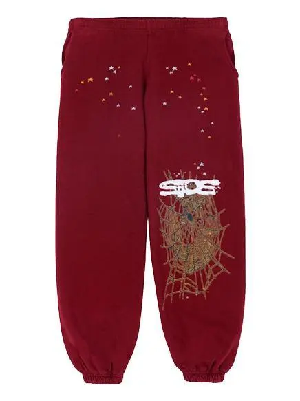 SP5DER Logo Sweatpant - Maroon