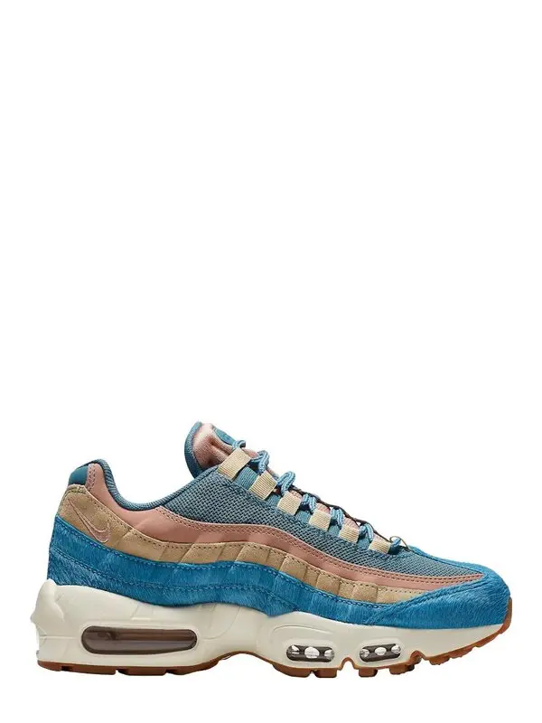 Nike Air Max 95 Embossed Fur Sneakers - Smokey Blue/mushroom