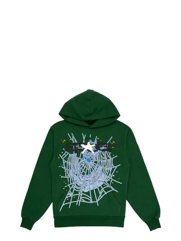 SP5DER Web Hoodie - Hunter Green