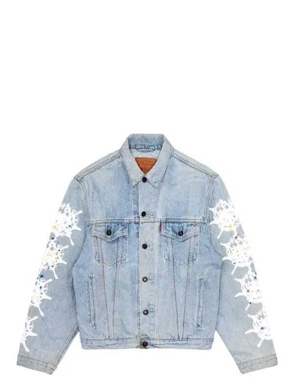SP5DER Vintage Web Trucker Jacket - Denim