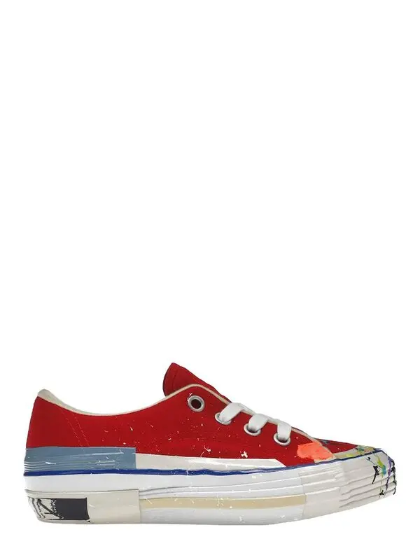 LANVIN Joint Canvas Gallert Dept. Sneakers - Red/white