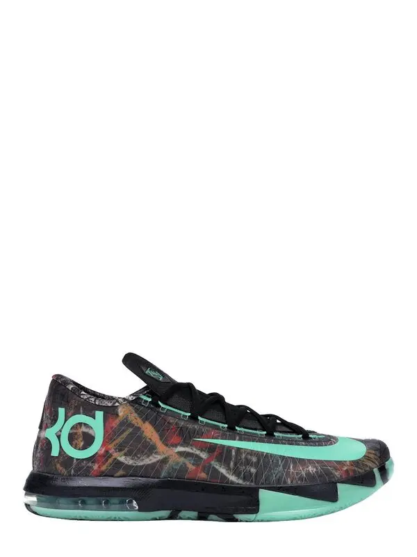 Nike Kd 6 Nola Gumbo League Illusion Sneakers - Multi/color/green Glow
