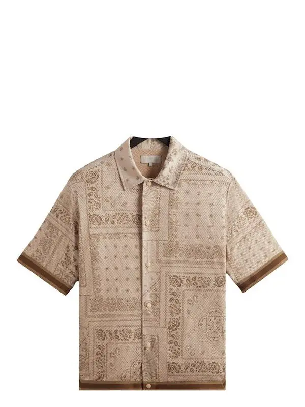 Kith Bandana Mesh Woodpoint Shirt - Canvas