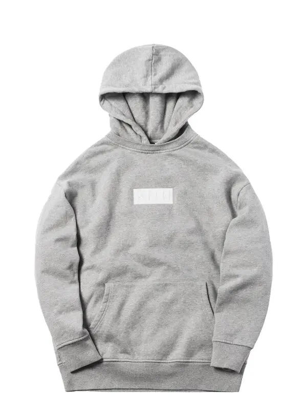 Kith Classic Logo Williams Ii Hooded Sweatshirt - Heather Grey